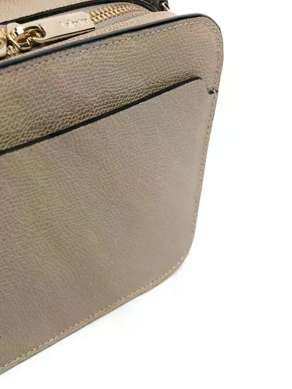 VALEXTRA Grained Leather Crossbody Bag