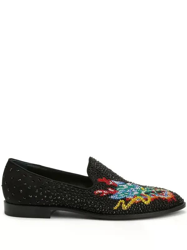 GIUSEPPE ZANOTTI Embellished Dragon Loafers