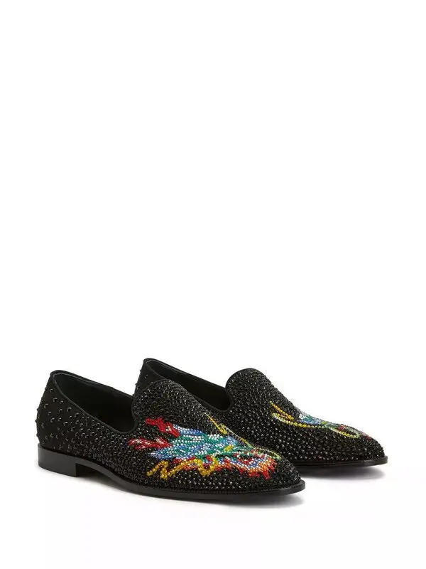 GIUSEPPE ZANOTTI Embellished Dragon Loafers