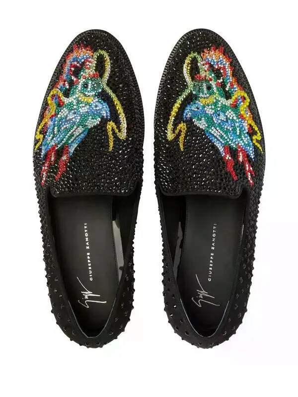 GIUSEPPE ZANOTTI Embellished Dragon Loafers