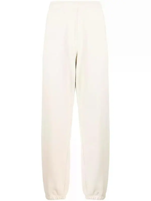 Stone Island Logo-appliqué Cotton Track Pants - Neutrals