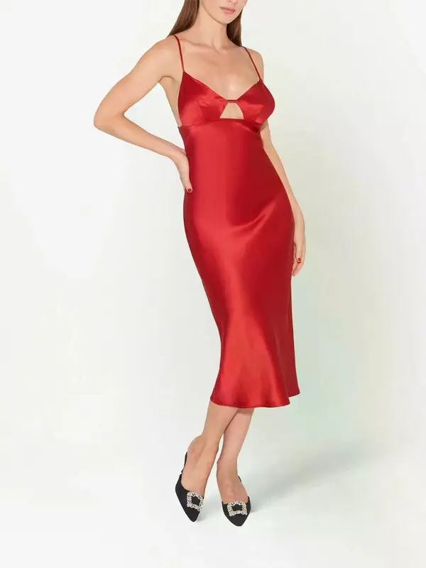 FLEUR DU MAL Keyhole Slip Dress