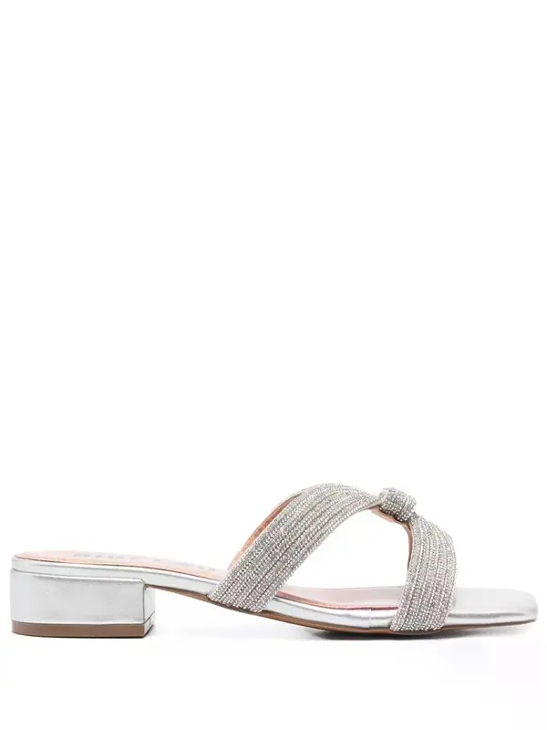 BIBI LOU Sloan Embellished Sandals - Silver
