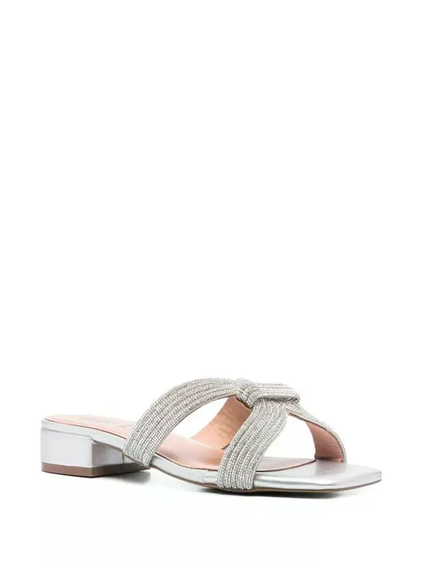 BIBI LOU Sloan Embellished Sandals - Silver