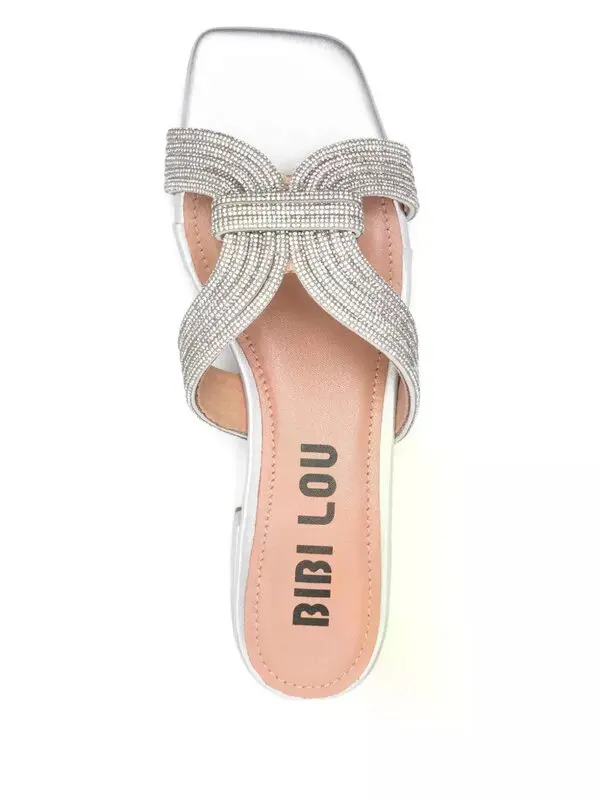 BIBI LOU Sloan Embellished Sandals - Silver