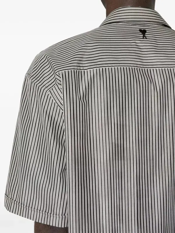 AMI Paris Striped Cotton Shirt