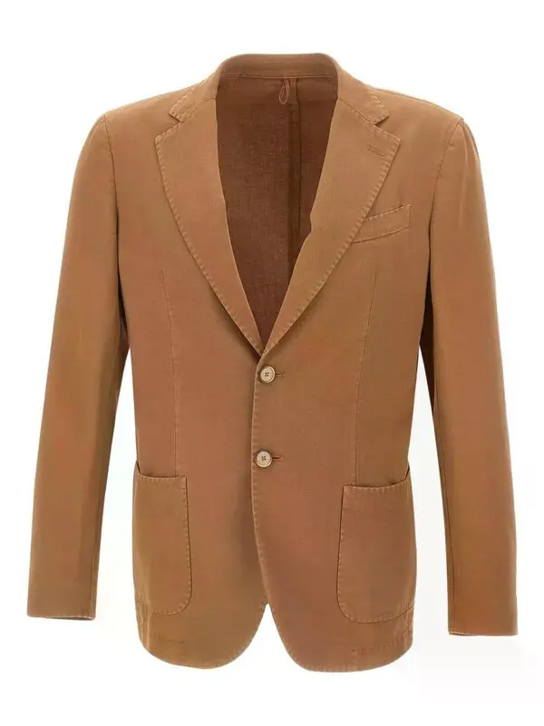 SANTANIELLO Single-breasted Blazer - Brown