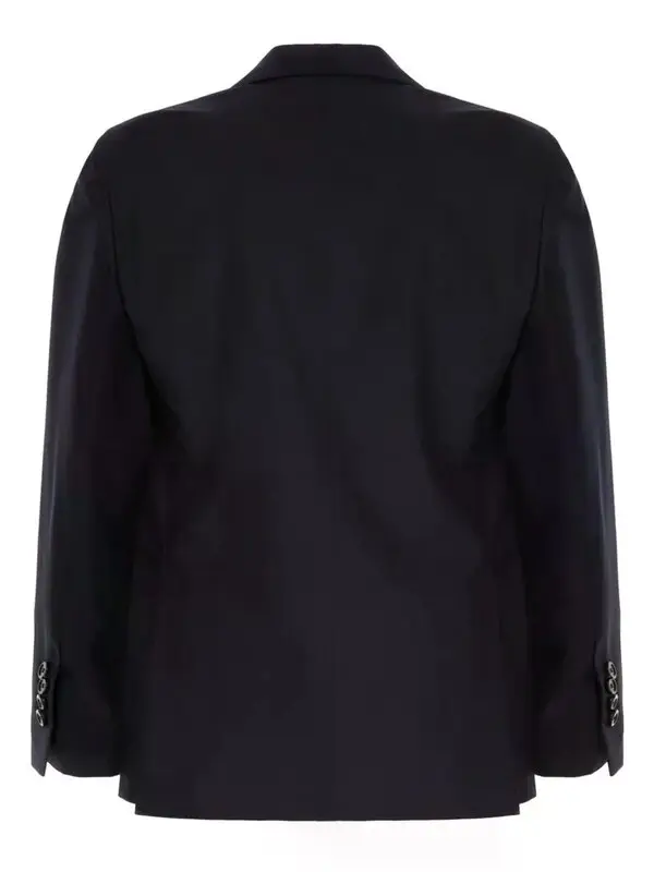 LARDINI Brooch-detail Suit - Blue
