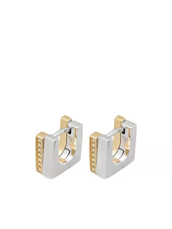 Tom Wood Step Duo Hoop Earrings - Silver