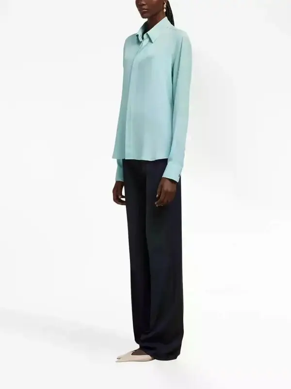 AMI Paris Button-up Crepe Shirt
