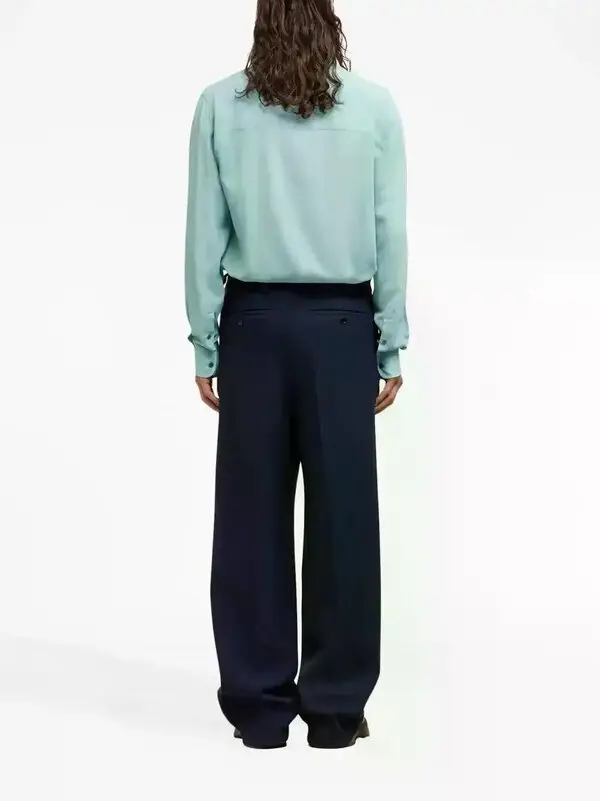 AMI Paris Button-up Crepe Shirt