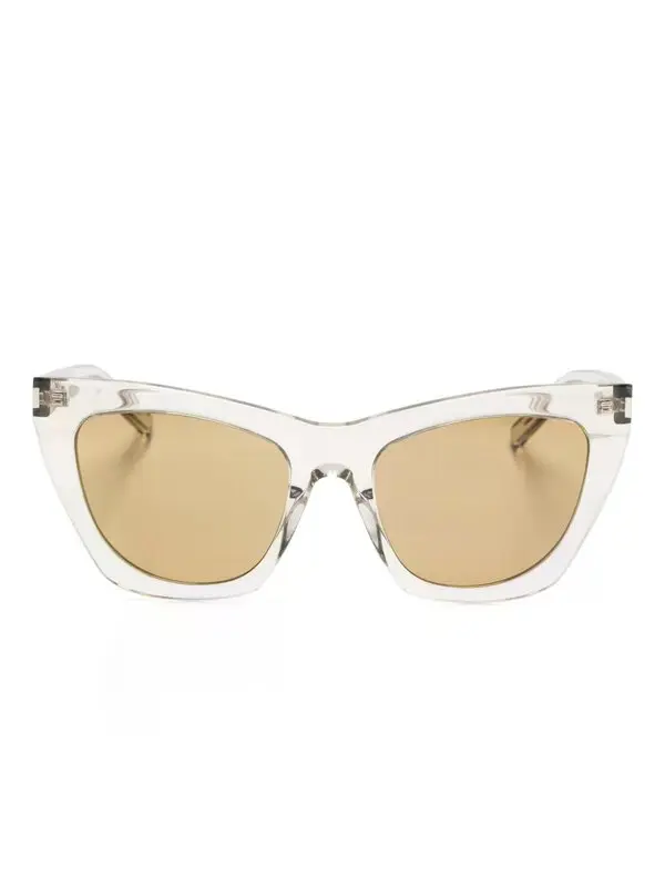 Saint Laurent Sl214 Kate Cat-eye Sunglasses - Neutrals