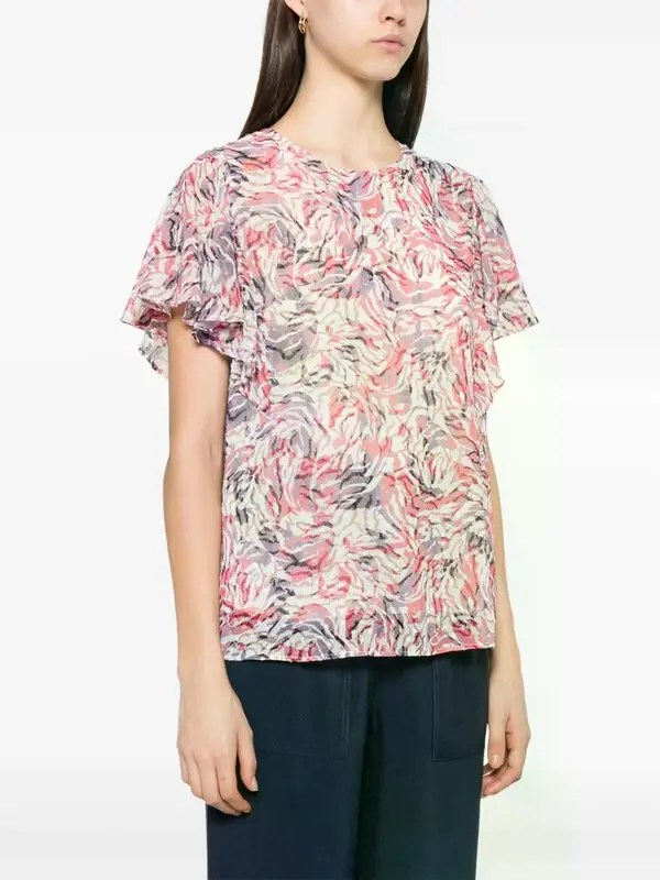 BOSS Abstract-print Blouse