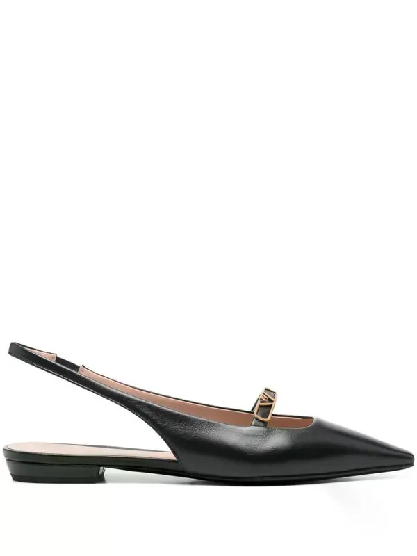 Emporio Armani Leather Ballet Flats