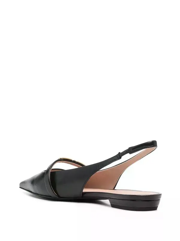 Emporio Armani Leather Ballet Flats
