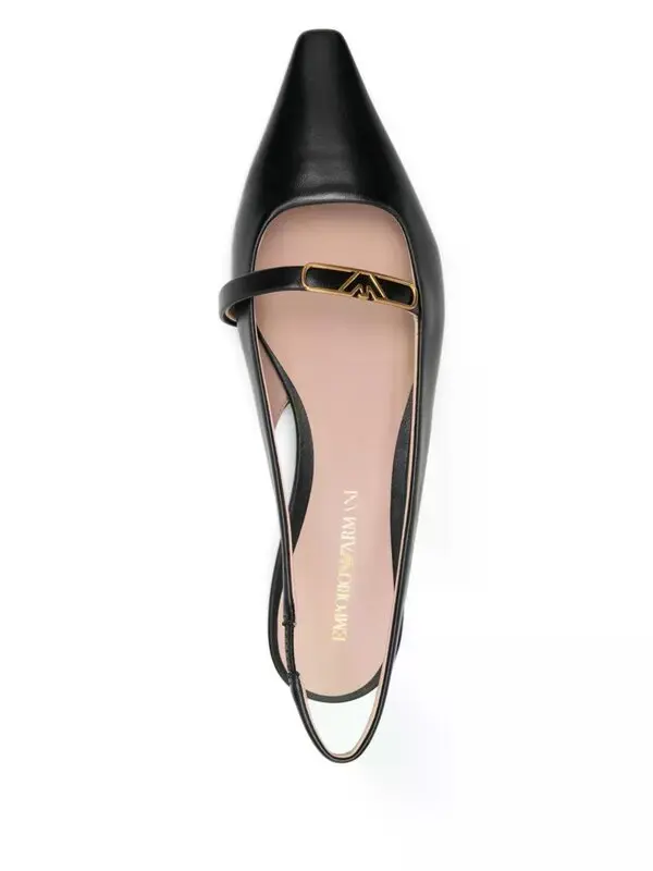 Emporio Armani Leather Ballet Flats