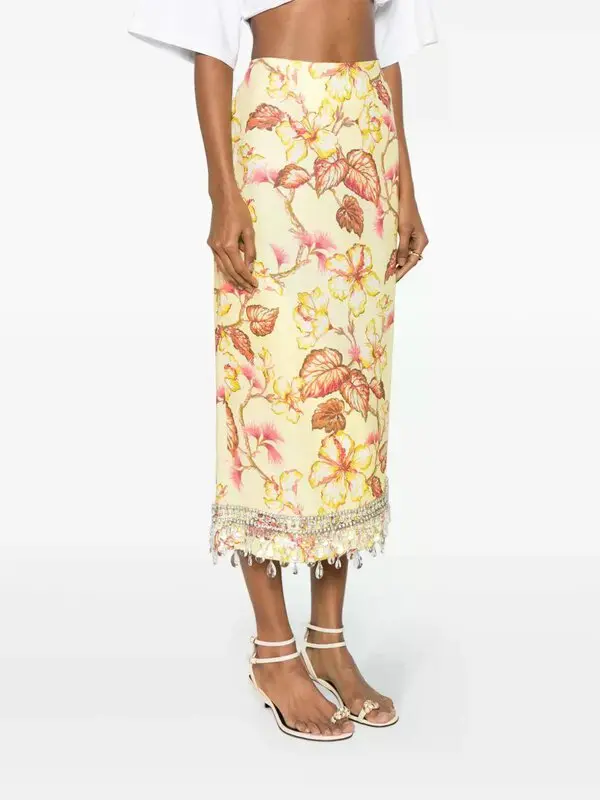 Zimmermann Matchmaker Diamante Midi Skirt