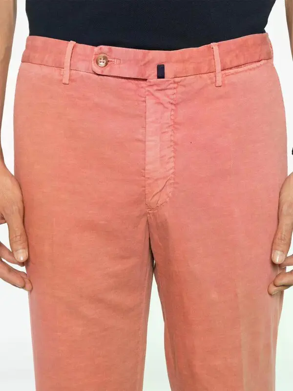 Incotex Pressed-crease Trousers - Pink