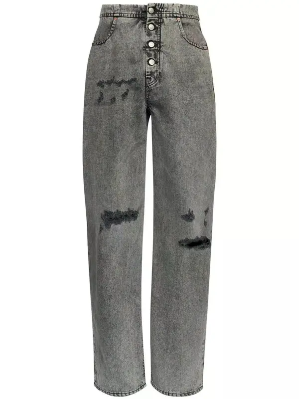 MAISON MARGIELA Distressed Wide-leg Jeans