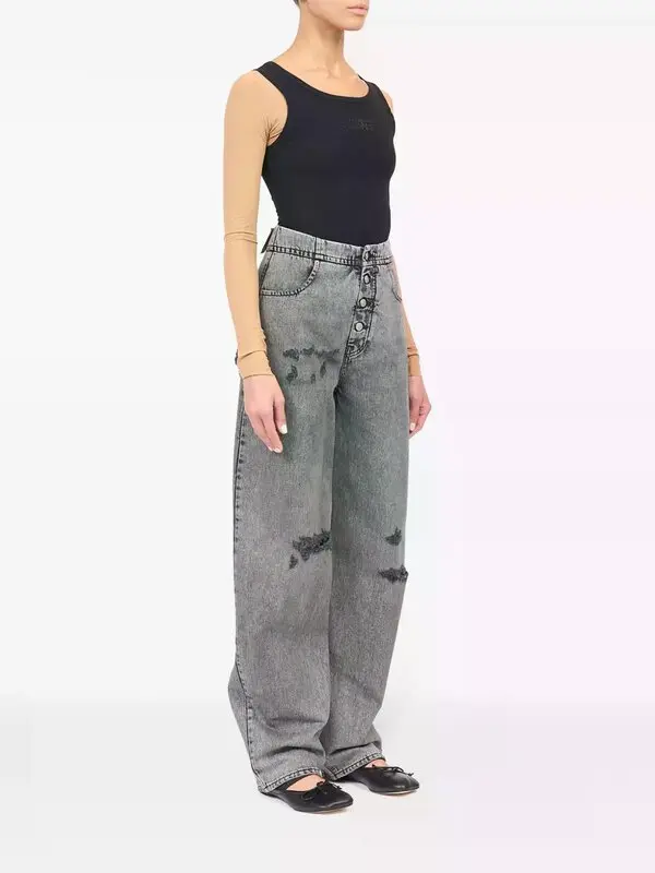 MAISON MARGIELA Distressed Wide-leg Jeans