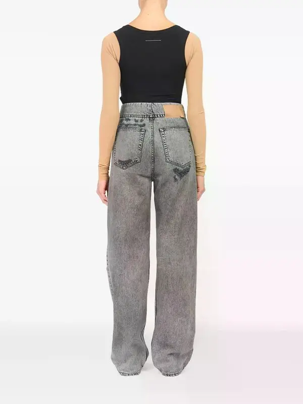 MAISON MARGIELA Distressed Wide-leg Jeans