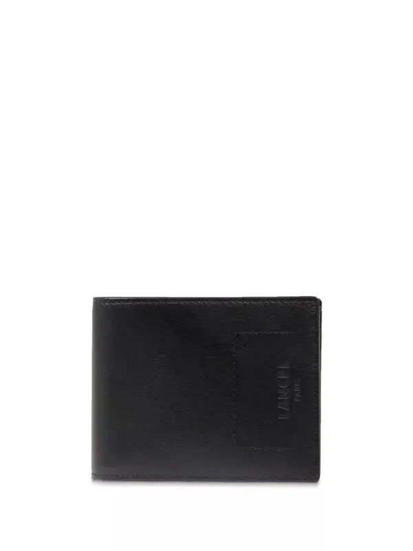 LANCEL 8cc Bi-fold Leather Wallet - Black