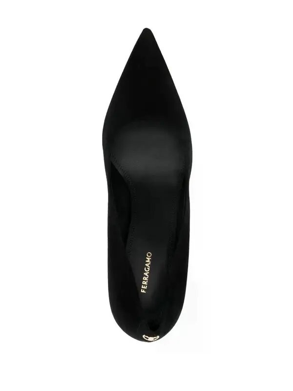 FERRAGAMO 55mm Suede Pointed Toe Pumps