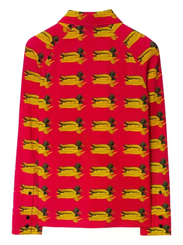 Burberry Monogram Pattern Spread-collar Shirt