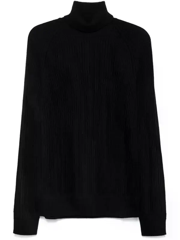 ZANONE Ribbed Virgin Wool Roll Neck Sweater