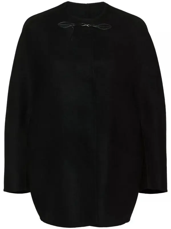 Ermanno Scervino Press-stud Virgin Wool Cape