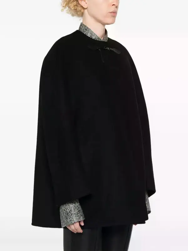 Ermanno Scervino Press-stud Virgin Wool Cape