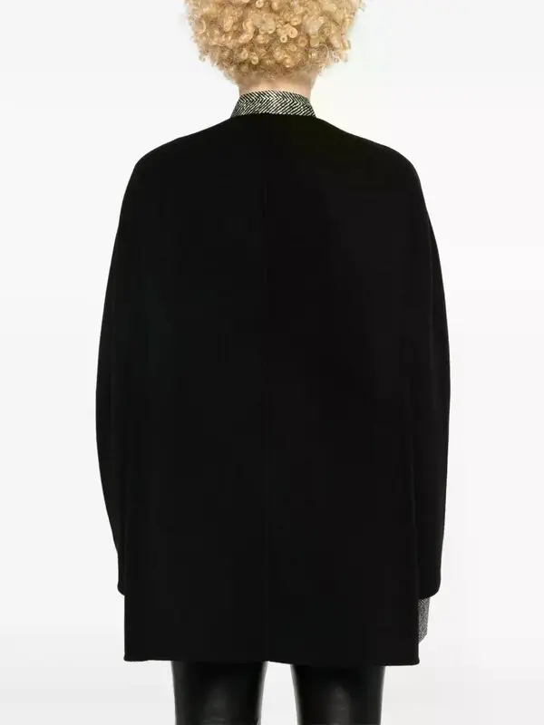 Ermanno Scervino Press-stud Virgin Wool Cape