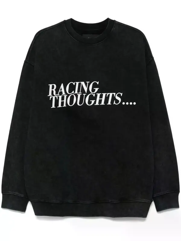 OVER OVER Racing Thoughts Print Sweatshirt