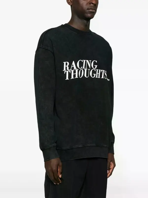 OVER OVER Racing Thoughts Print Sweatshirt