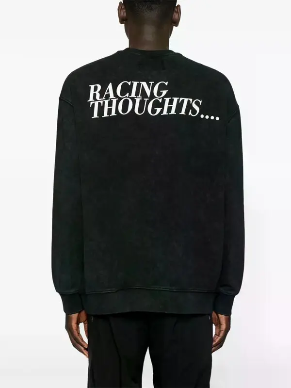 OVER OVER Racing Thoughts Print Sweatshirt