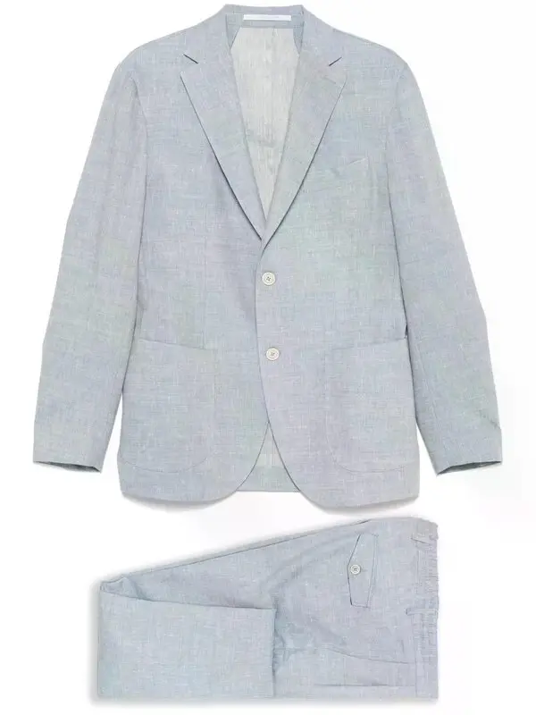 Eleventy Single-breasted Suit - Blue