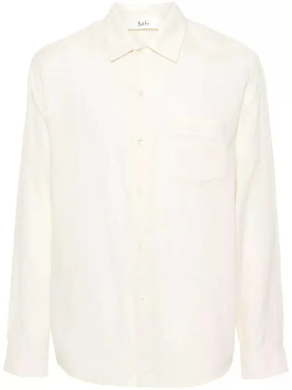 Séfr Leo Cotton Shirt - Neutrals