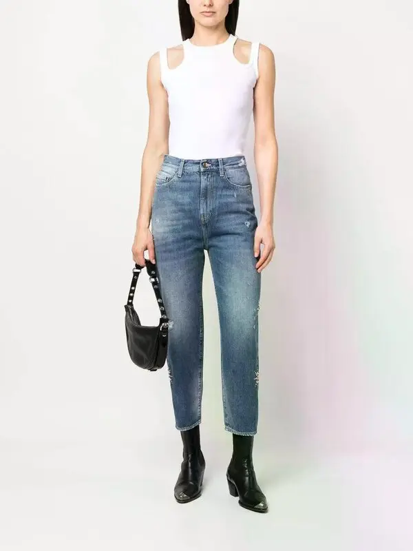 WASHINGTON DEE-CEE High-waisted Cropped Jeans