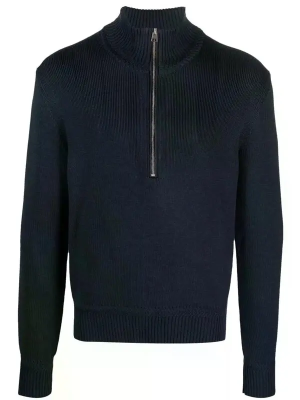 TOM FORD Half-zip Wool-silk Jumper