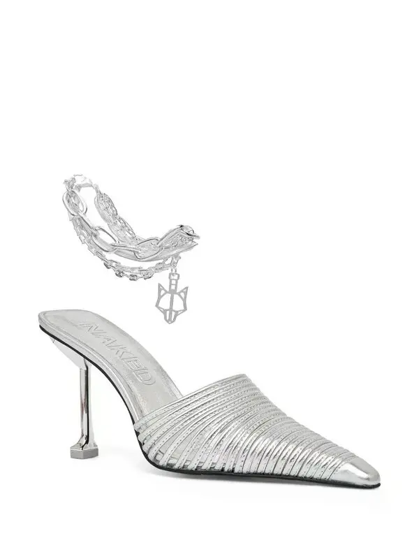 NAKED WOLFE Chromed Pumps