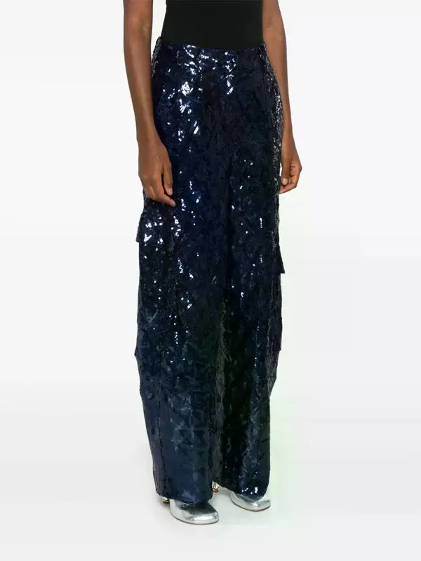 ROTATE BY BIRGER CHRISTENSEN Sequinned Cargo Pants