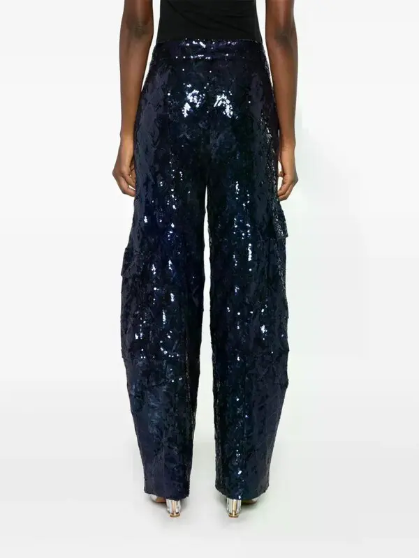 ROTATE BY BIRGER CHRISTENSEN Sequinned Cargo Pants