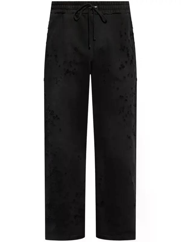 Amiri Distressed-finish Track Pants - Black