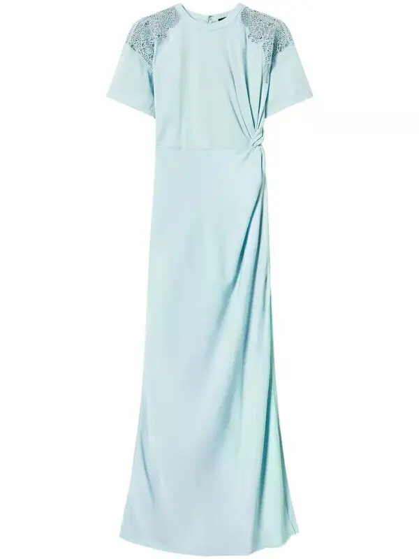 TWINSET Embroidered Twill Dress
