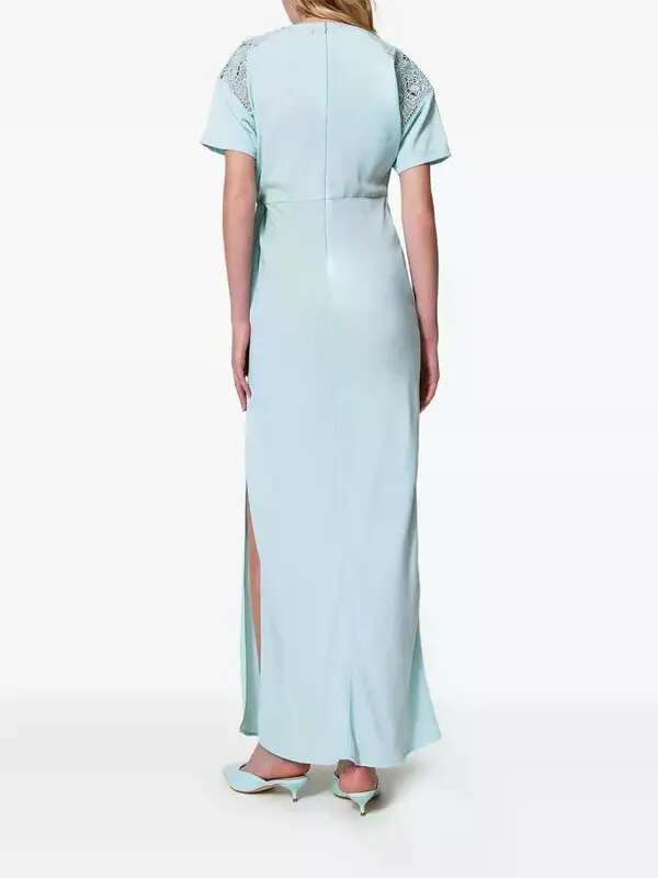 TWINSET Embroidered Twill Dress