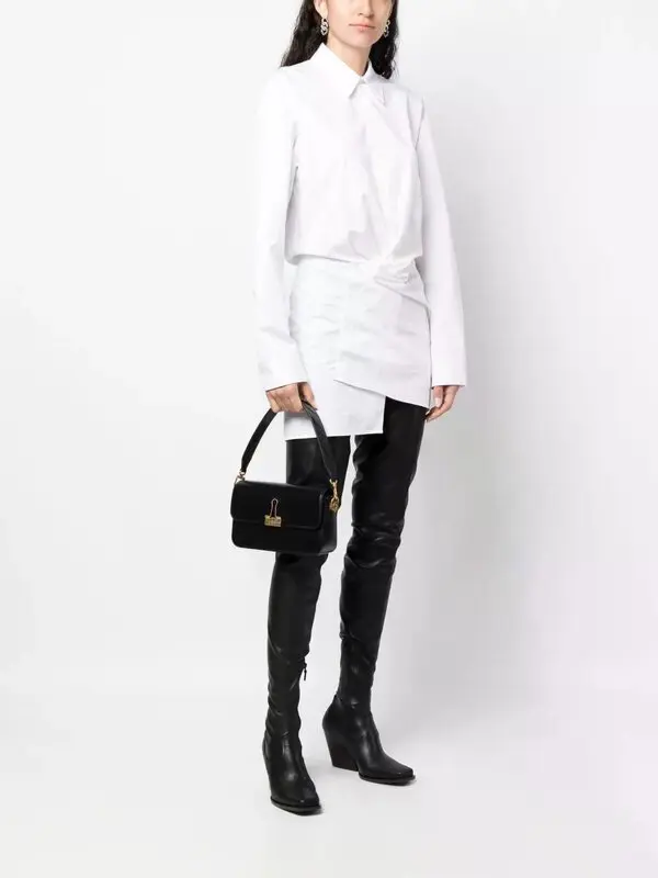 Off-White Binder Leather Shoulder Bag