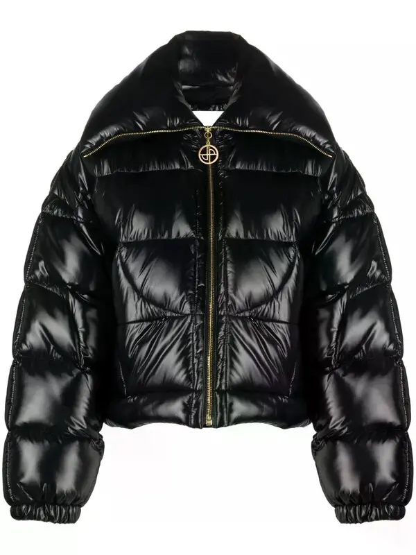 PATOU Cropped Puffer Jacket - Black
