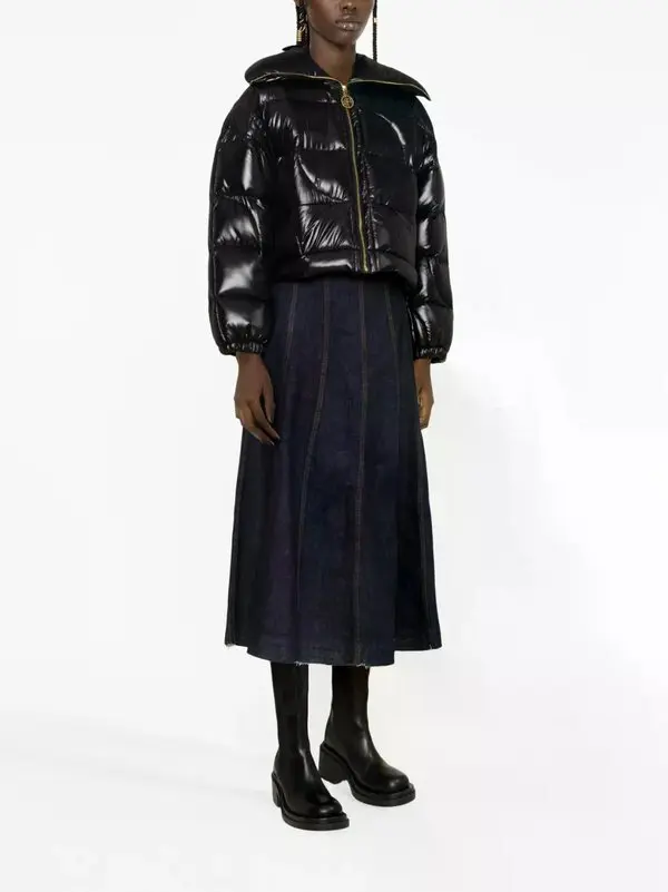 PATOU Cropped Puffer Jacket - Black