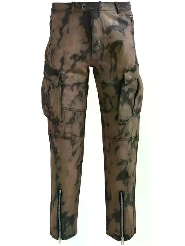 BREATH Abstract-print Trousers