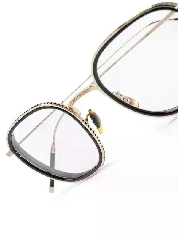 Oliver Spencer Tk-9 Square-frame Glasses - Gold